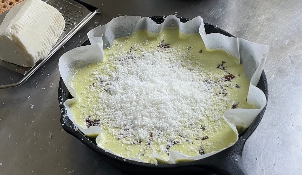 Kale, Ramp and Feta Quiche - by Aiyana Gabrielle