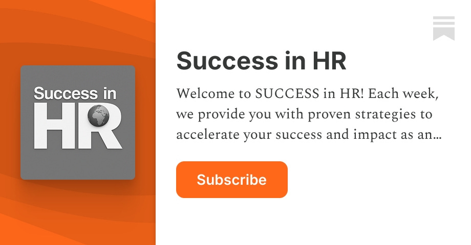Success in HR | Alan Collins | Substack