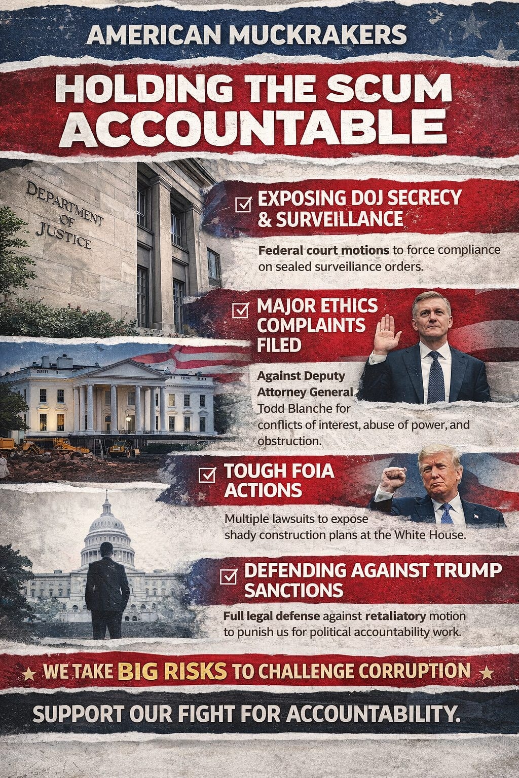 An Update from American Muckrakers: Why We Are Escalating — and Why We ...