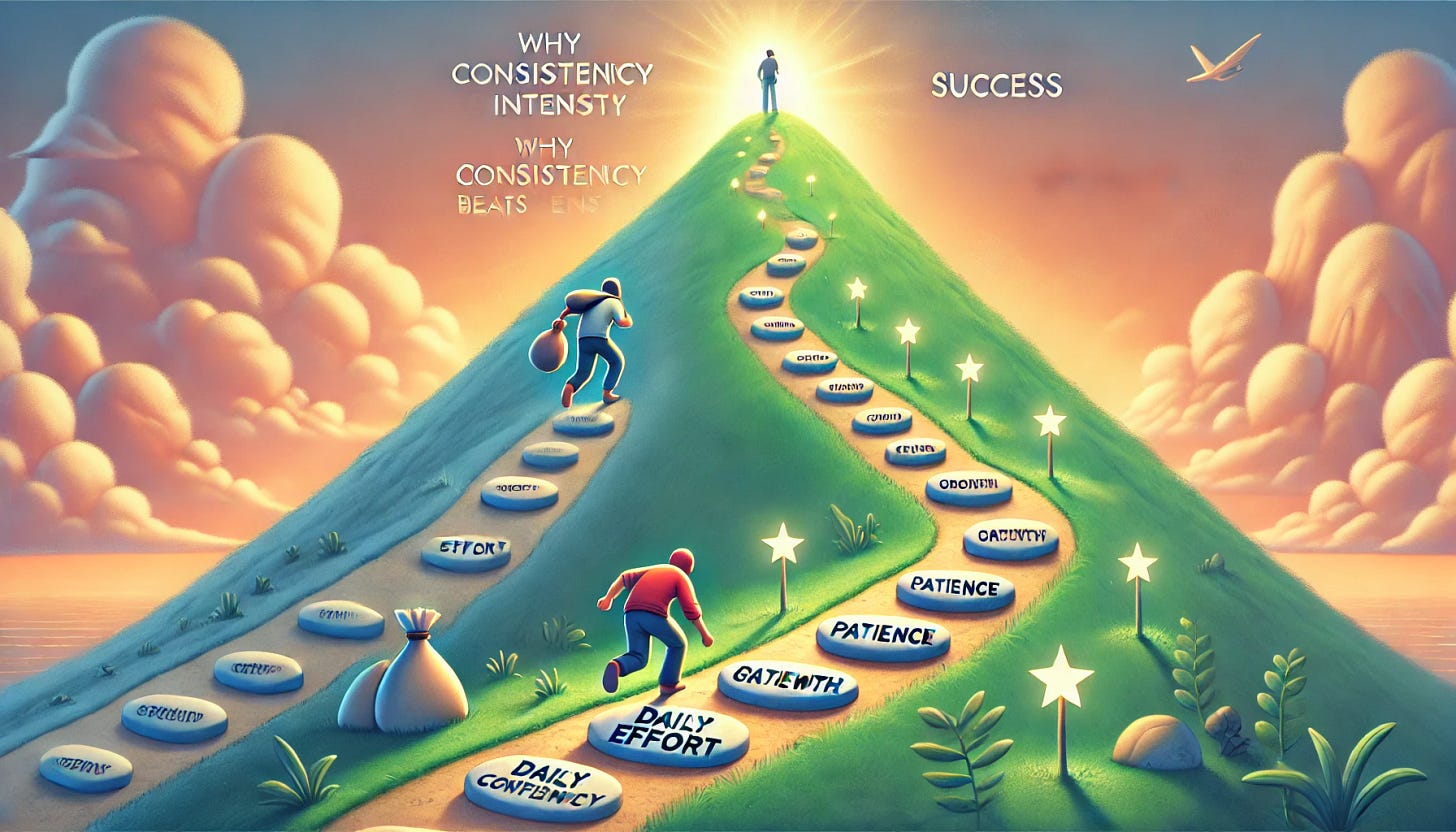 Why Consistency Beats Intensity in Success