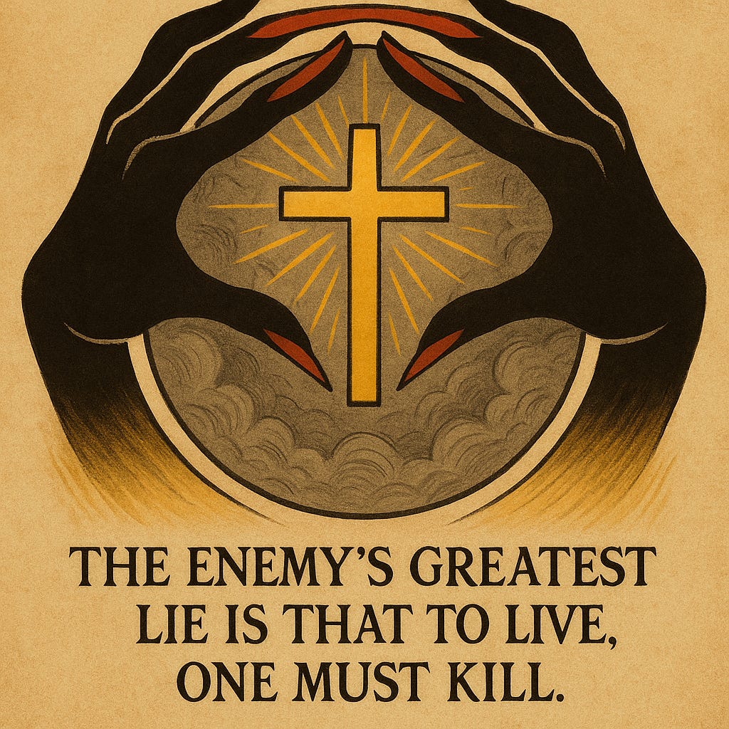 “THE ENEMY’S LIE: THAT LIFE REQUIRES DEATH