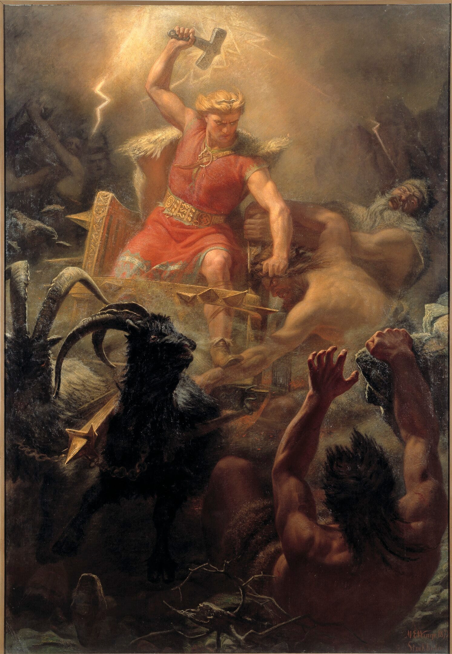 Thor og Urebø-Urden — Thor and the Urebø Scree