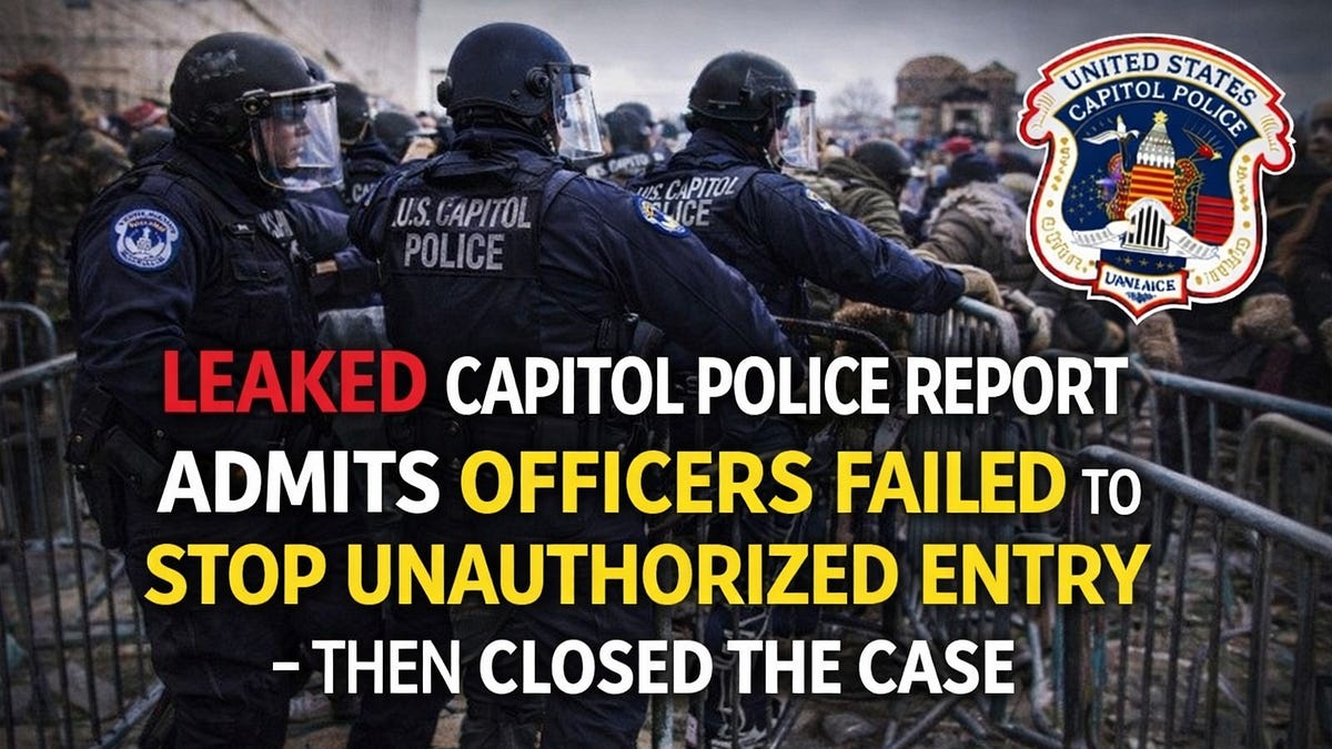 Leaked Capitol Police Report Admits Officers Failed to Stop ...