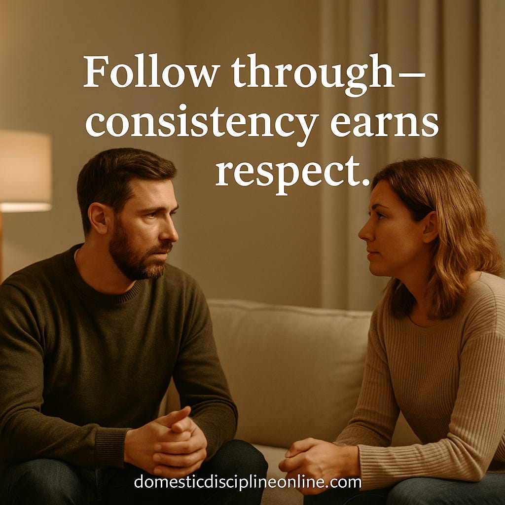 Follow through, consistency earns respect