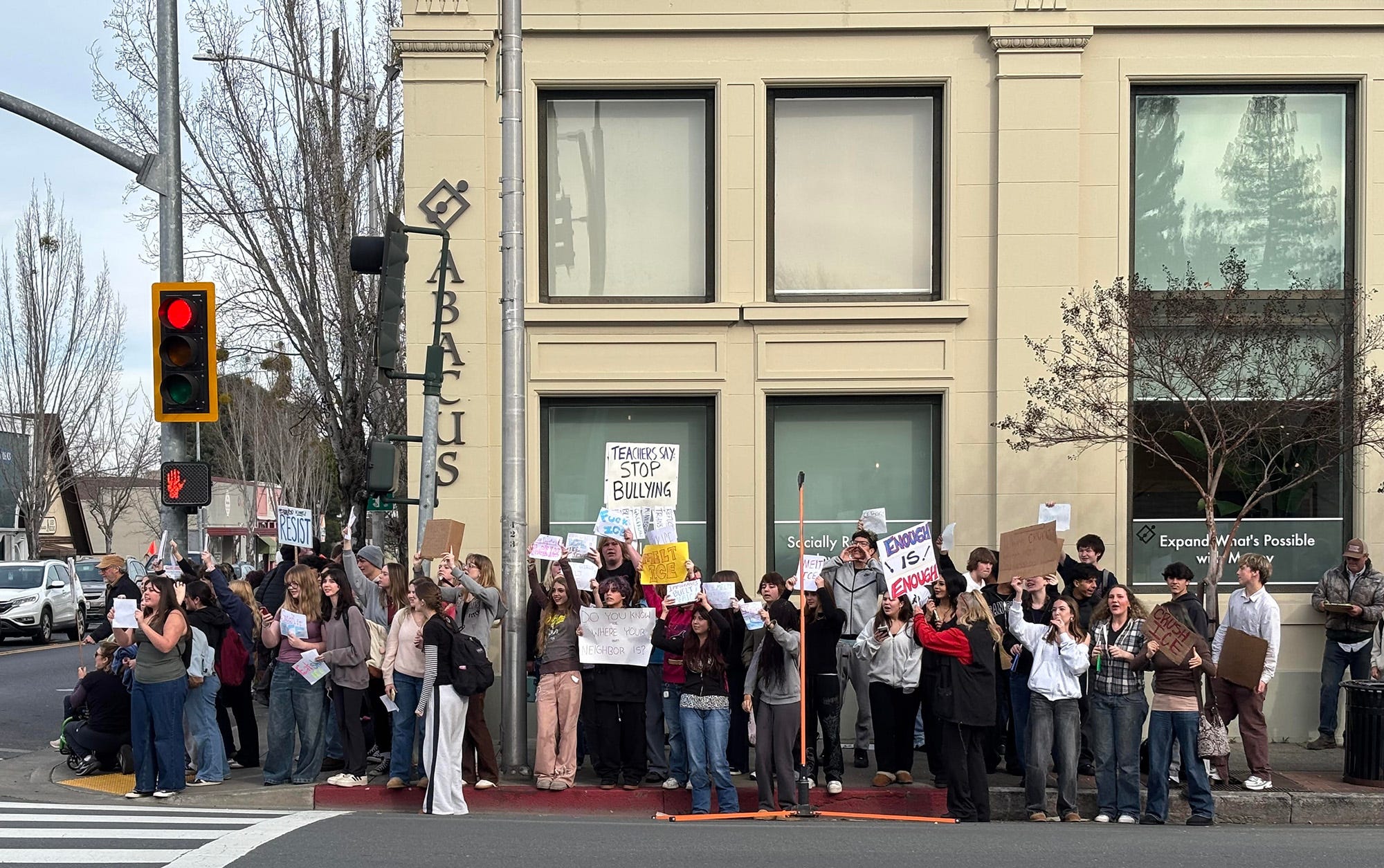 Free America Walkout Rally comes to downtown Sebastopol