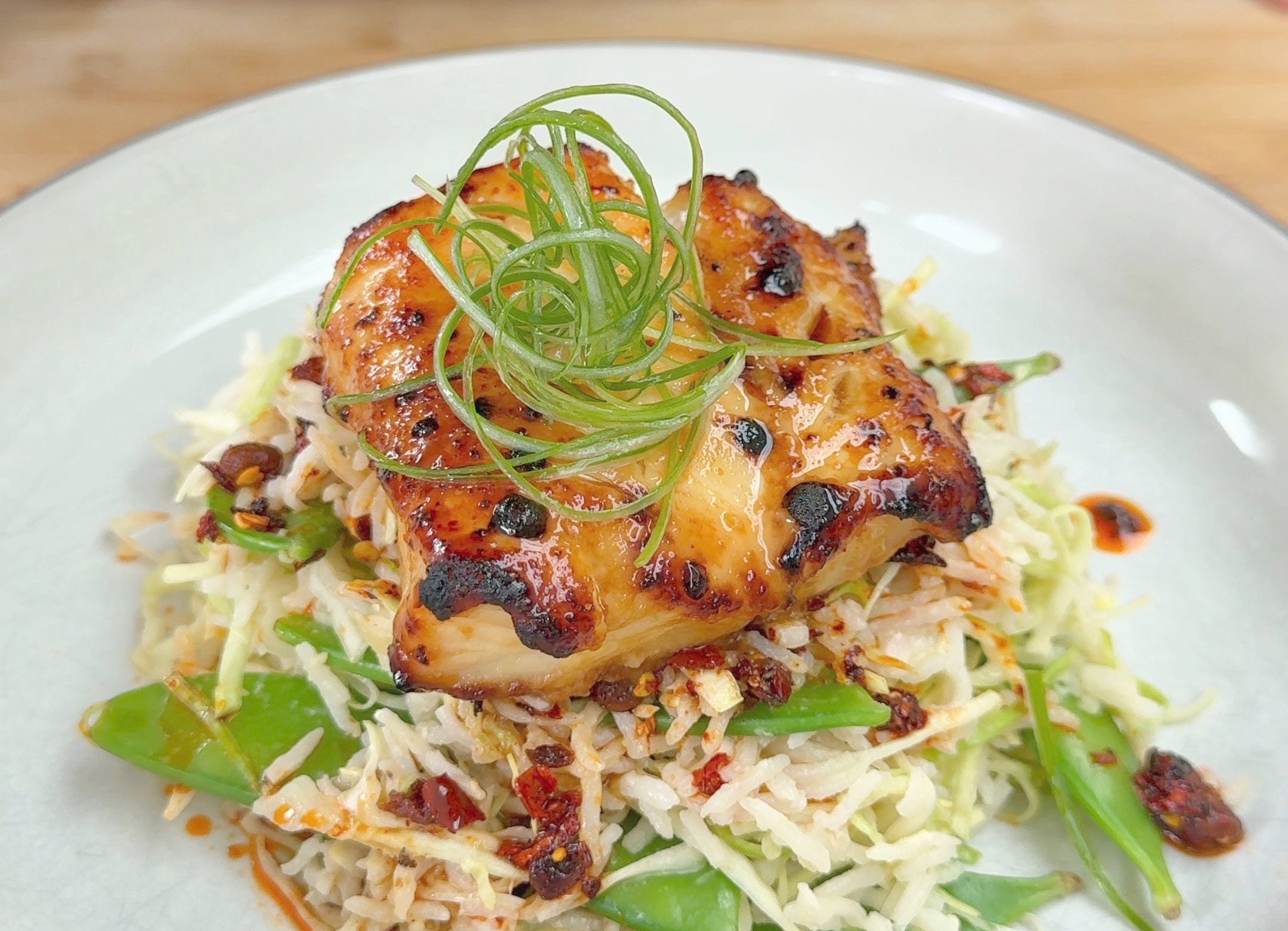 Miso Cod & Pickled Ginger Slaw - Chef Anna Frazer