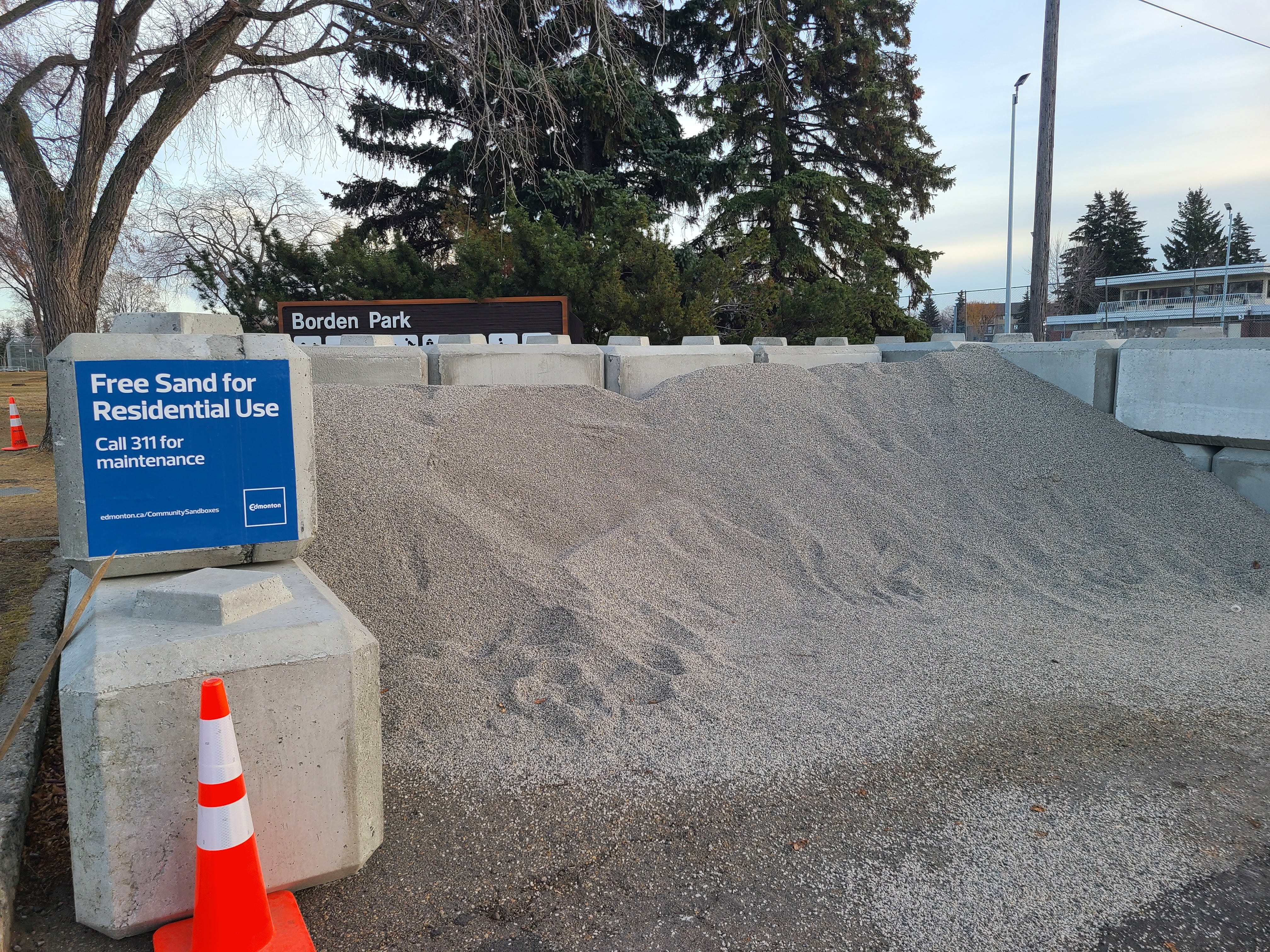 Access free sand and keep your sidewalks safe
