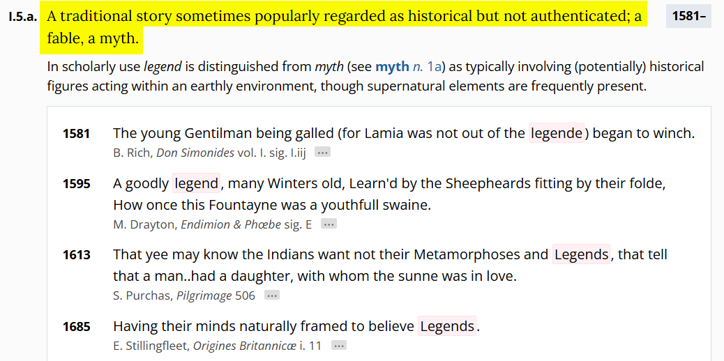 What “Legend” Really Means—and How to Write Something Worth Retelling