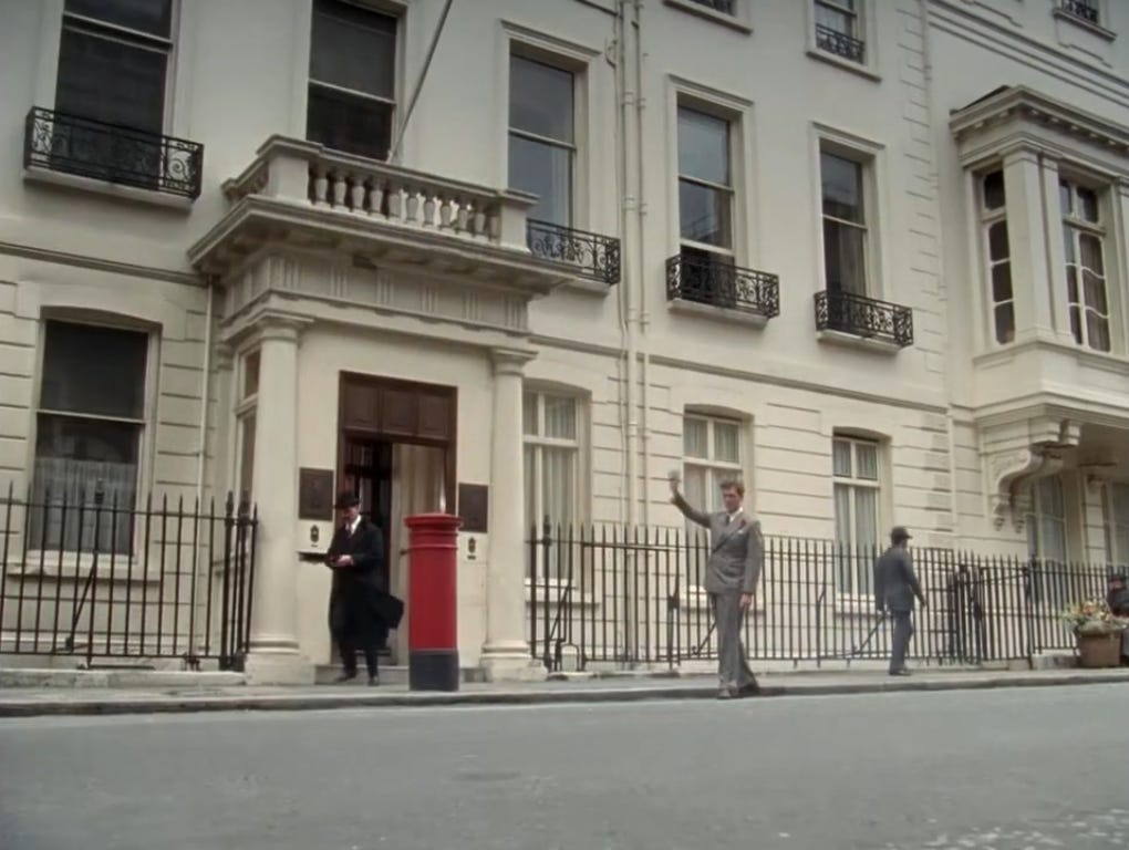 The Drones Club, as depicted in 'Jeeves & Wooster' (1990-3)