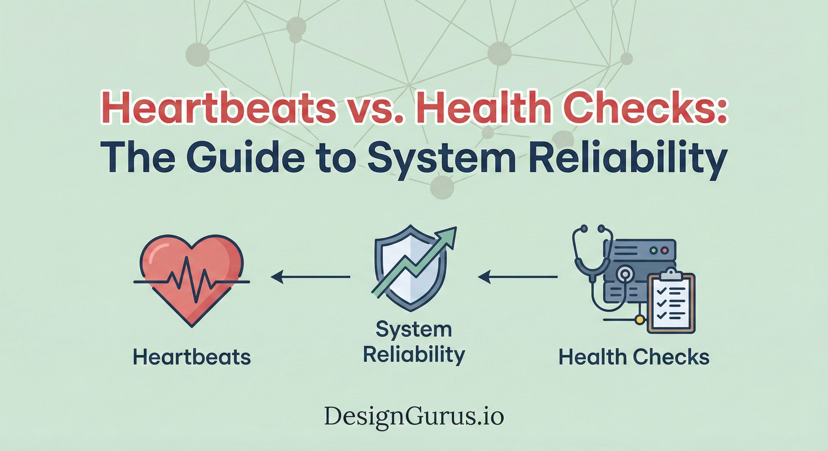 System Design Interview: When to Use Heartbeats vs. Health Checks
