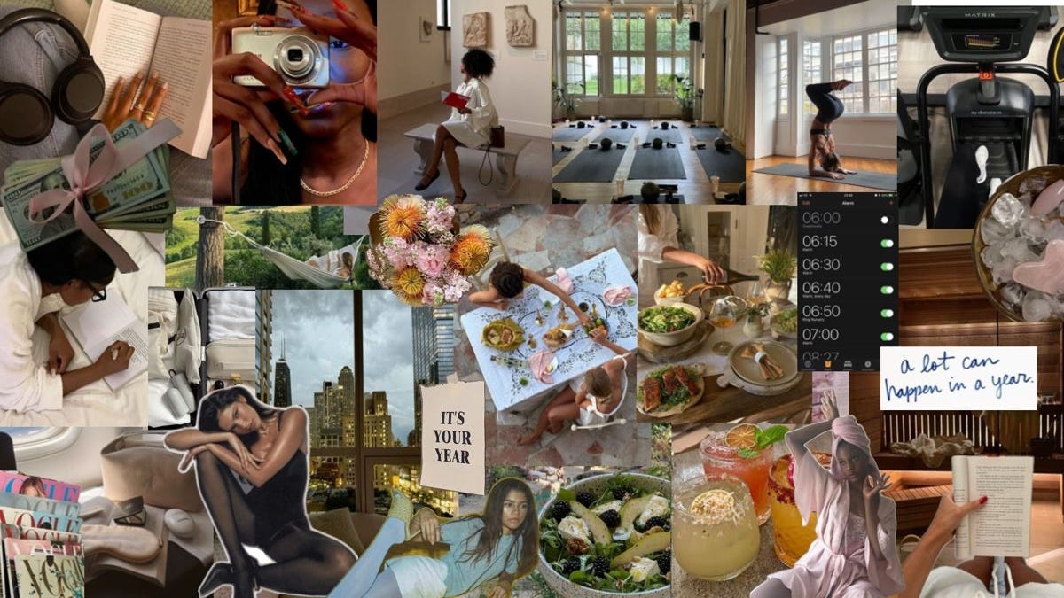 how to build a moodboard that helps you manifest your dream life