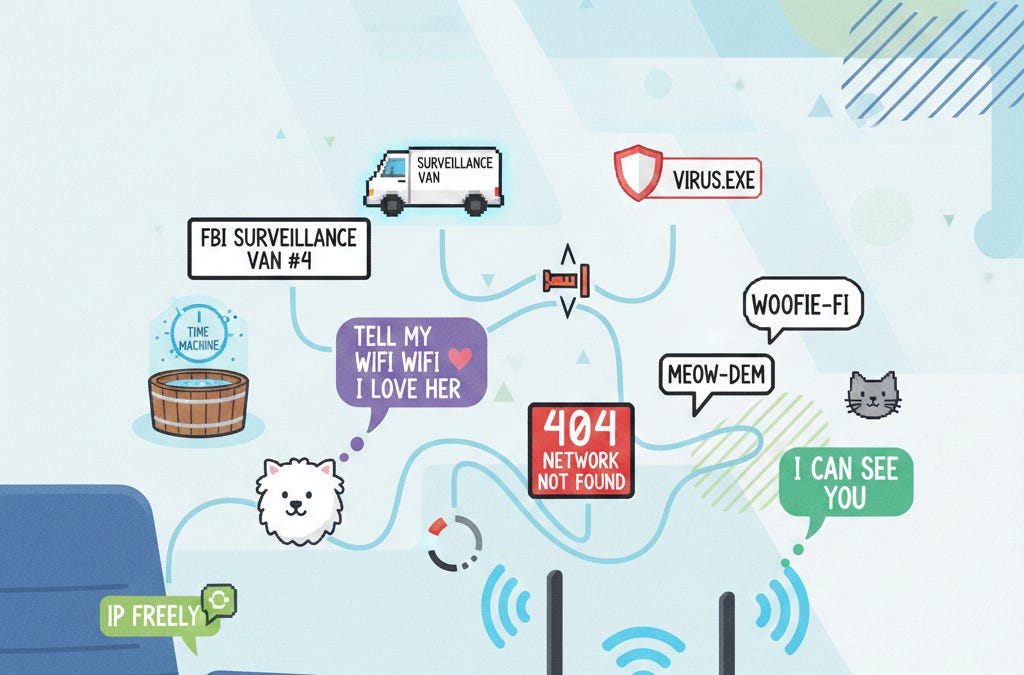 30 Funny WiFi names - by Clemens - Life in Lists of 30