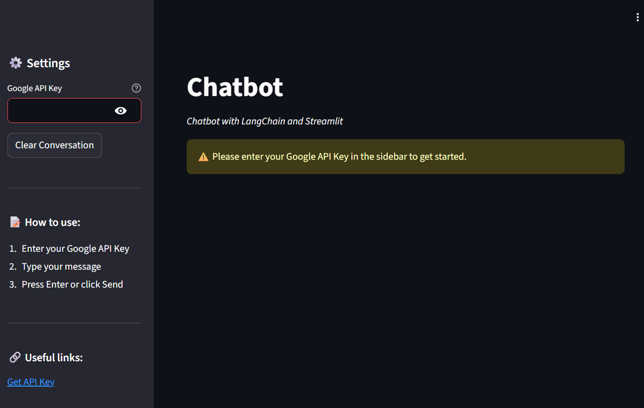 Chatbot with LangChain and Streamlit: Creating a conversational interface