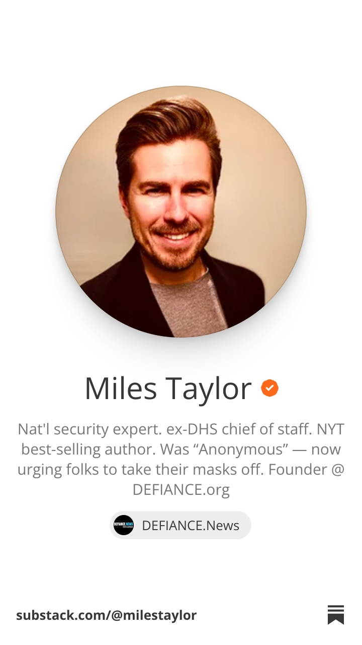 Miles Taylor | Substack