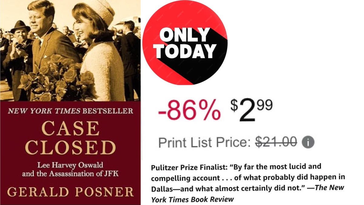 Gerald Posner's CASE CLOSED One Day Sale!