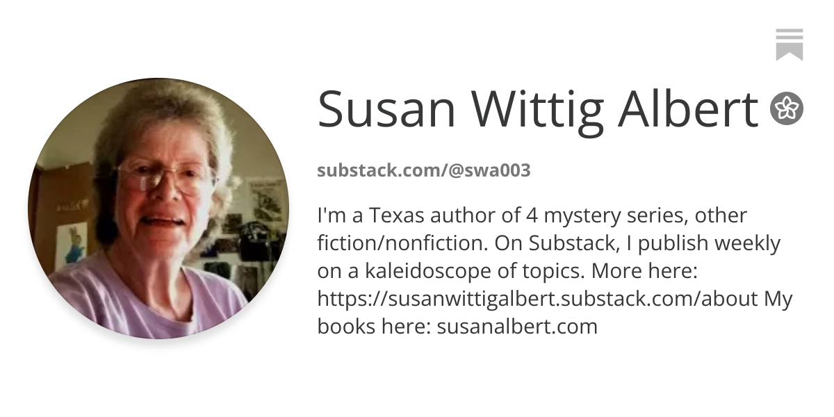 Susan Wittig Albert | Substack