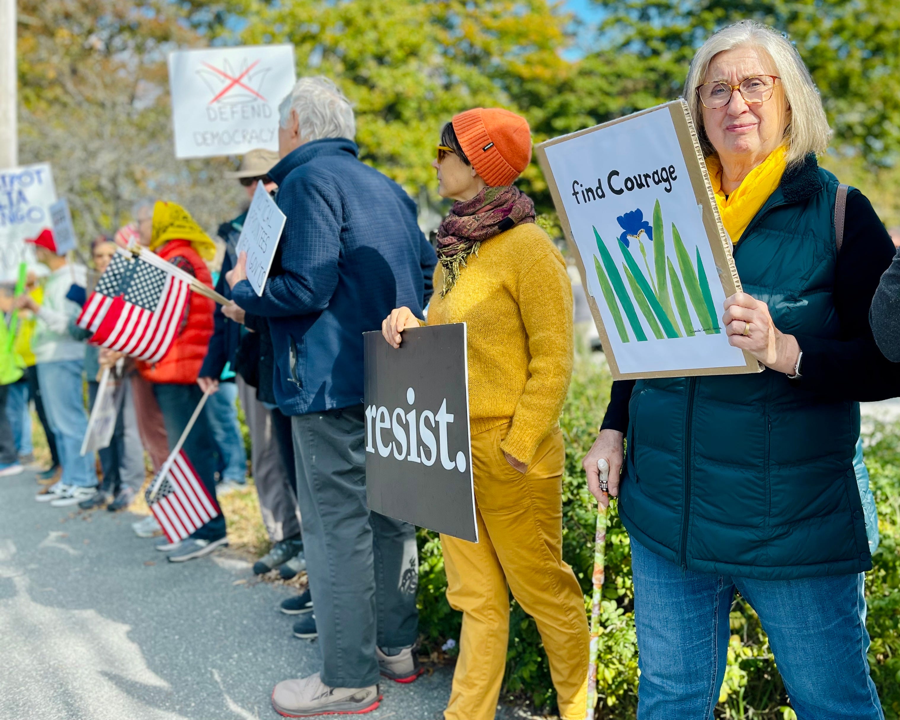 ‘No Kings Day’ Brings Peaceful Demonstrations to Maine Towns Big and Small