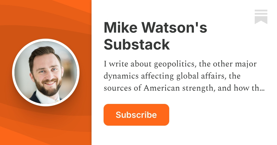 Mike Watson's Substack | Substack