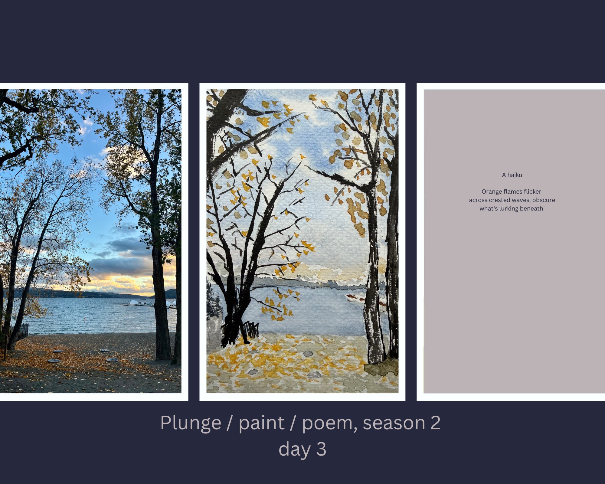 Introducing: Weekly Plunge / Paint / Poem Posts