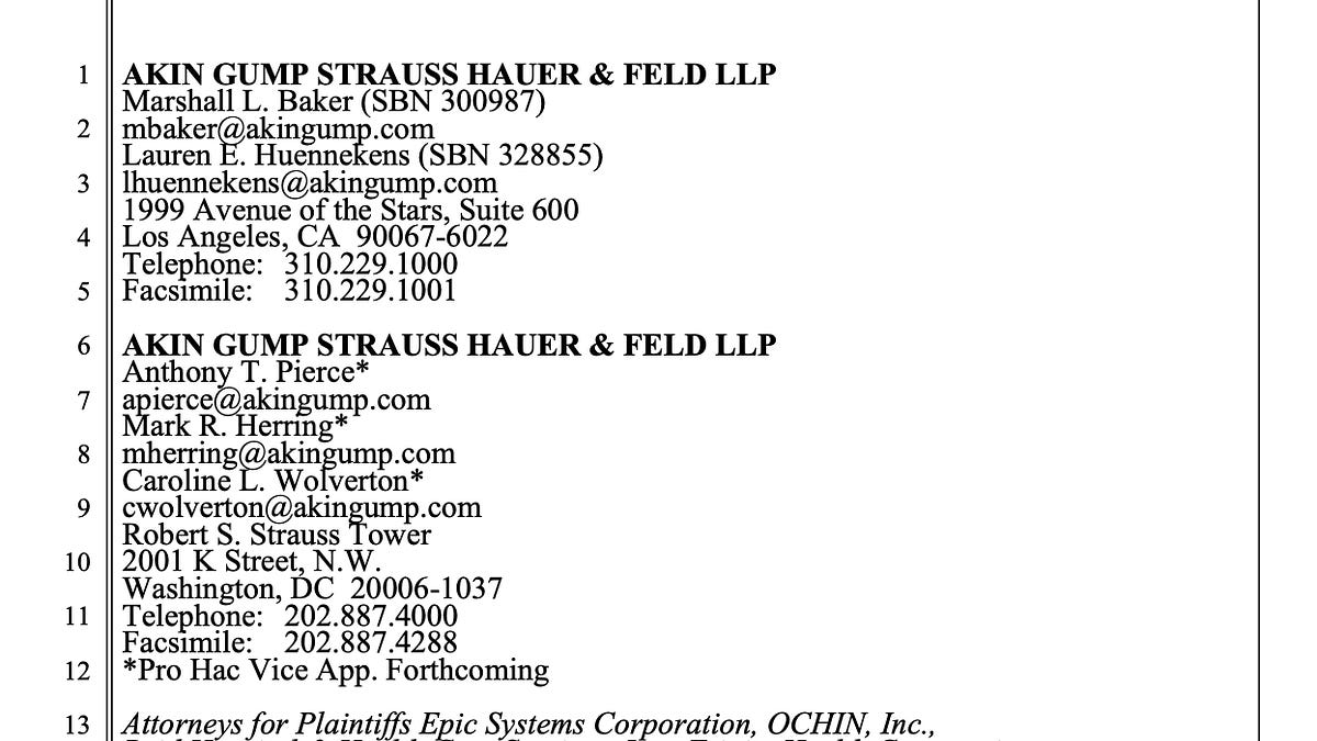 Epic v. Health Gorilla: A New Fight Begins