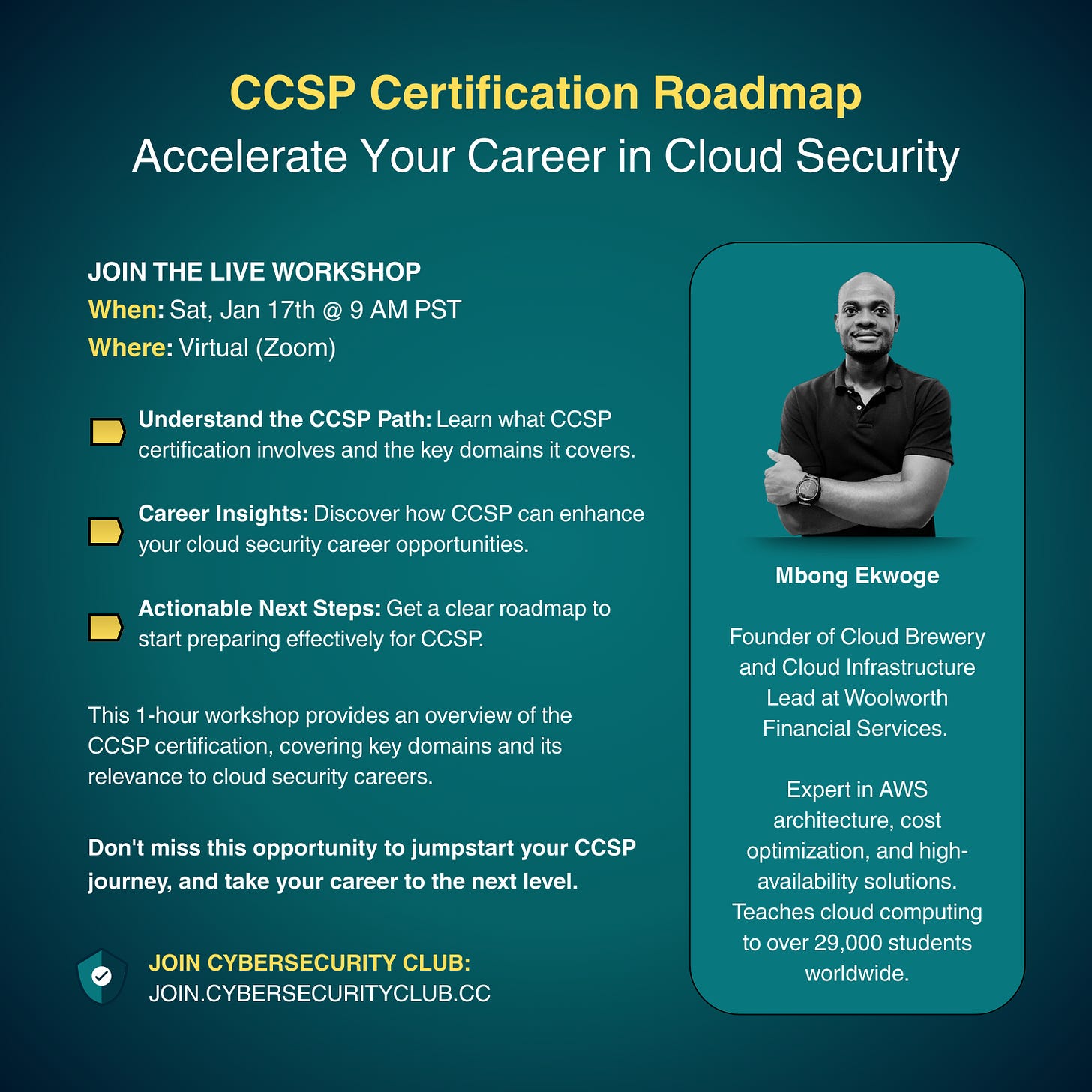 CCSP Certification Roadmap: Start Your Career in Cloud Security (Live ...