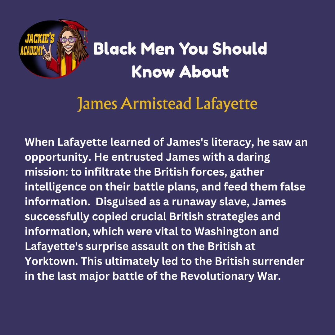 Black Men You Should Know About: James Armistead Lafayette