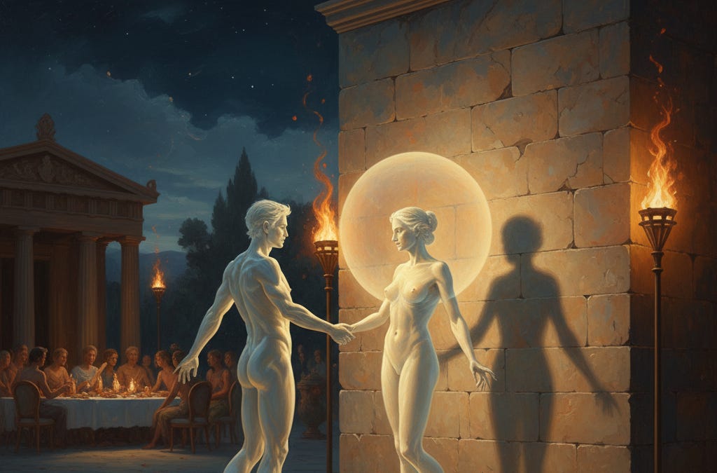 Platone - "Il Simposio": Perché Cerchiamo Disperatamente l'Altra Metà?