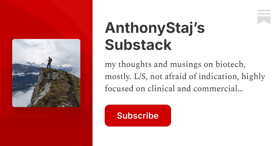 Coming soon - AnthonyStaj’s Substack