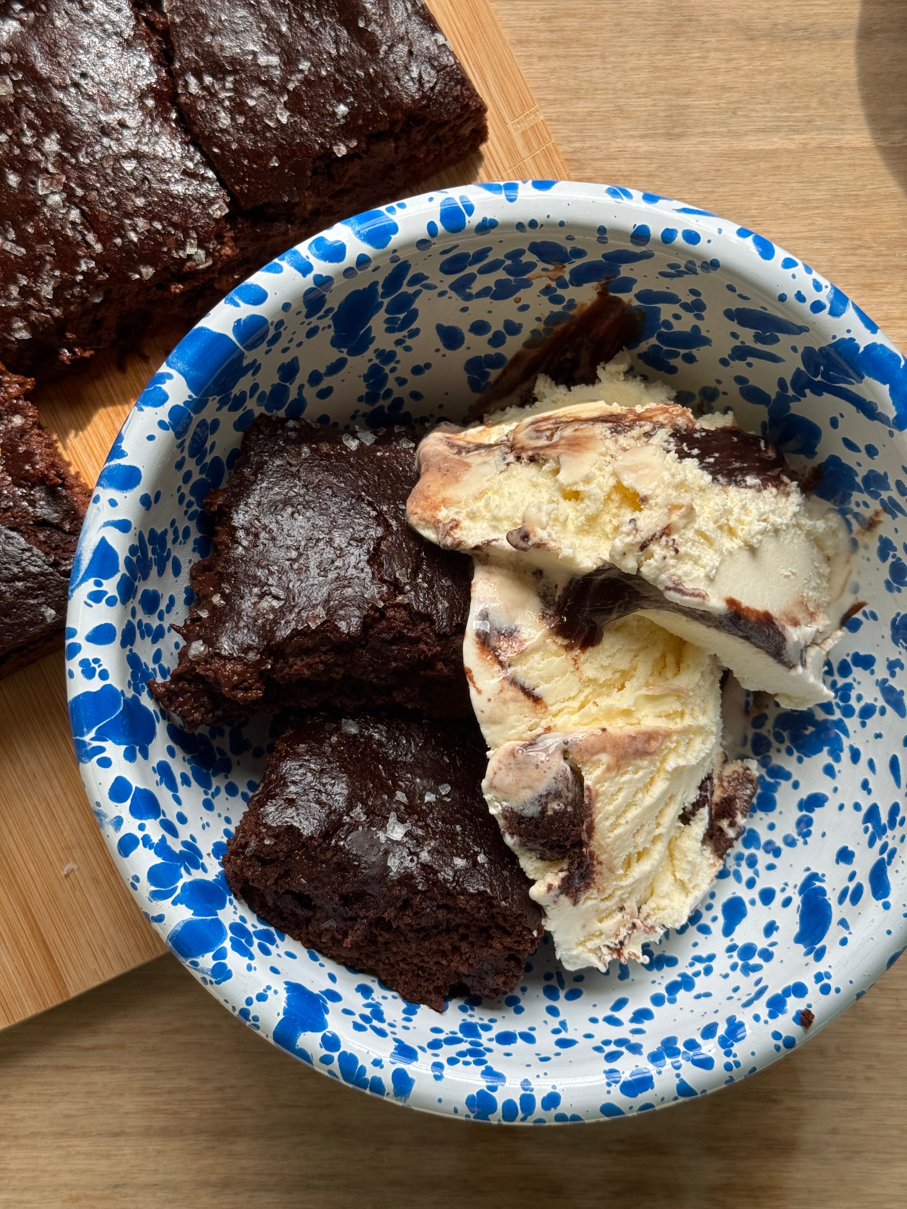 Fudge Brownie Deconstructed Mint Ice Cream Sandwich
