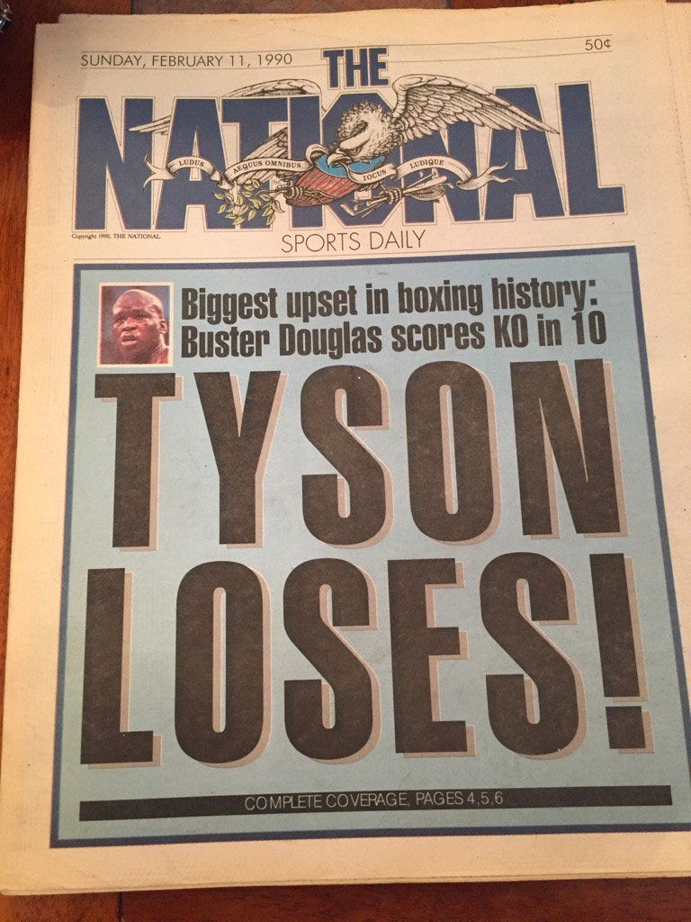 35 years after Douglas' historic upset of Tyson, a story and show and tell