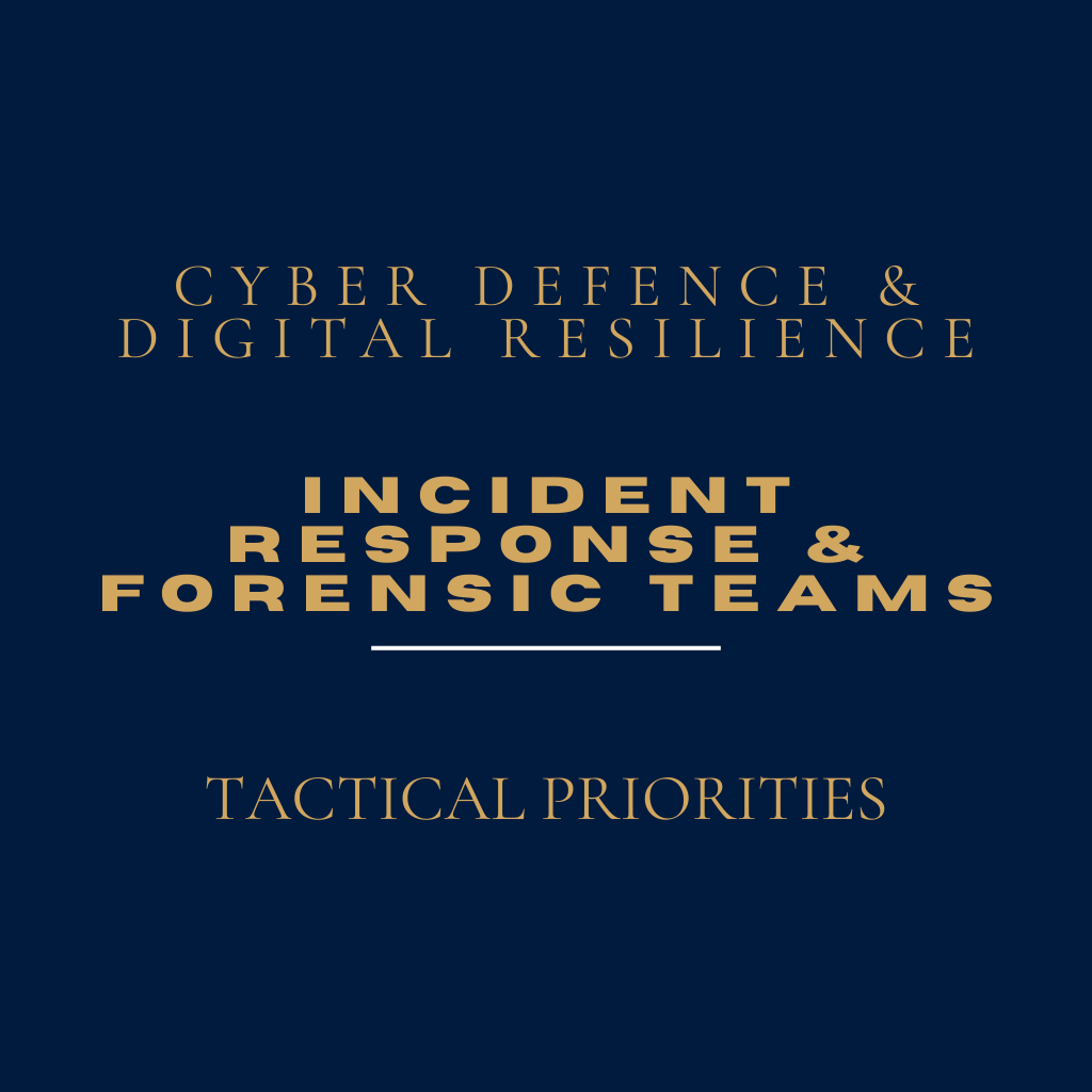 Incident Response and Forensic Teams as a Core Cyber Resilience Capability