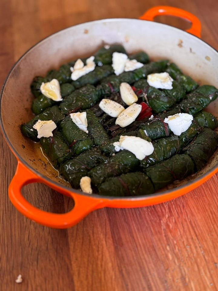 stuffed beet greens