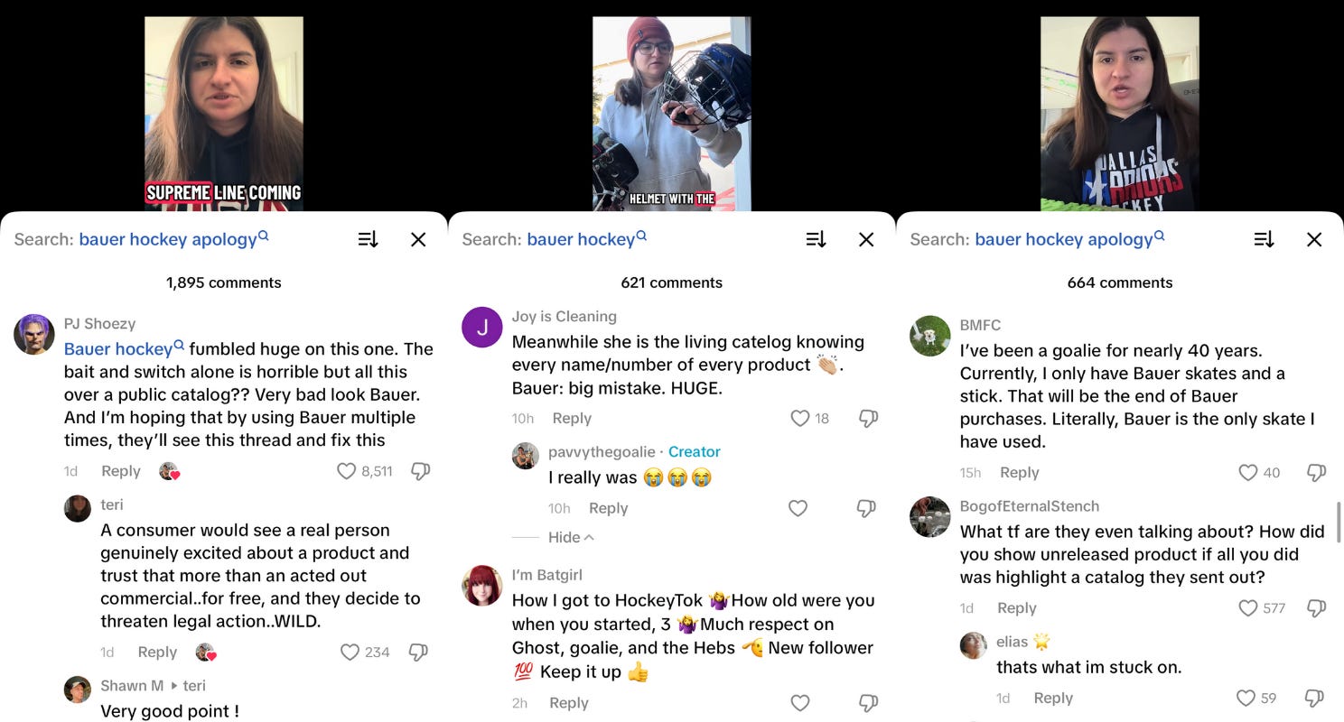 Niche TikTok Discourse: Bauer vs Pavvy The Goalie