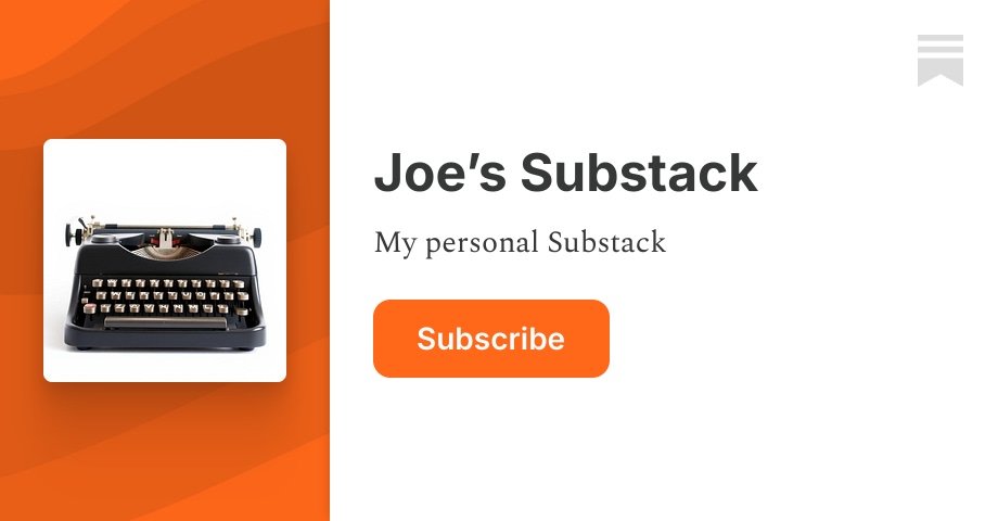 Introduction - by Joe Mysak - Joe’s Substack
