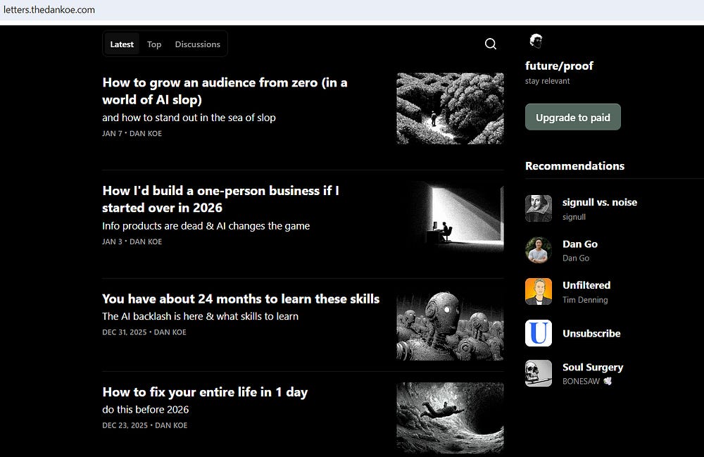 What I Learn From Dan Koe About Content Creation in 2026