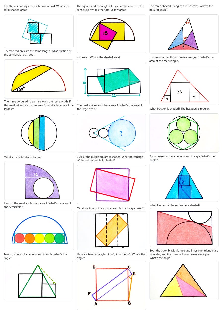 Math Games: The Catriona Agg Geometry Compendium - by BL