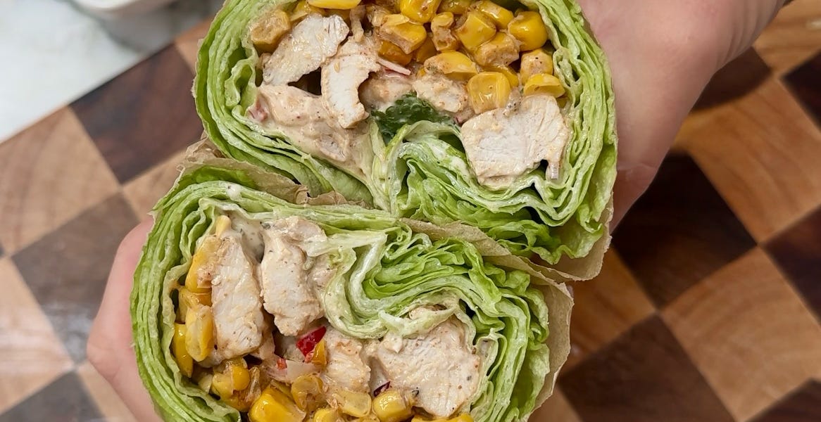 DAY 47: ELOTE CHICKEN WRAP 🔥 - Recipes by Victoria