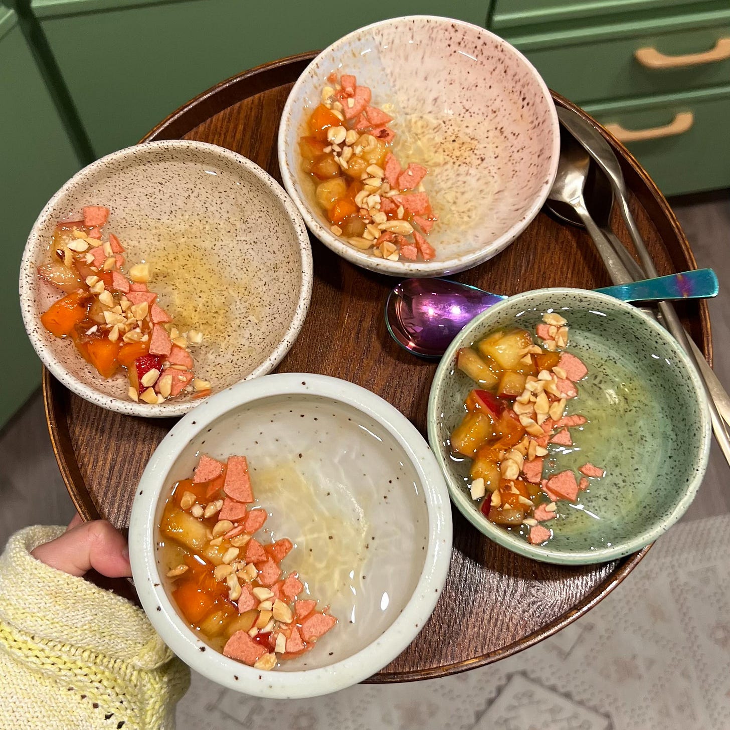 recipe: ice jelly (bing fen) with brown sugar syrup