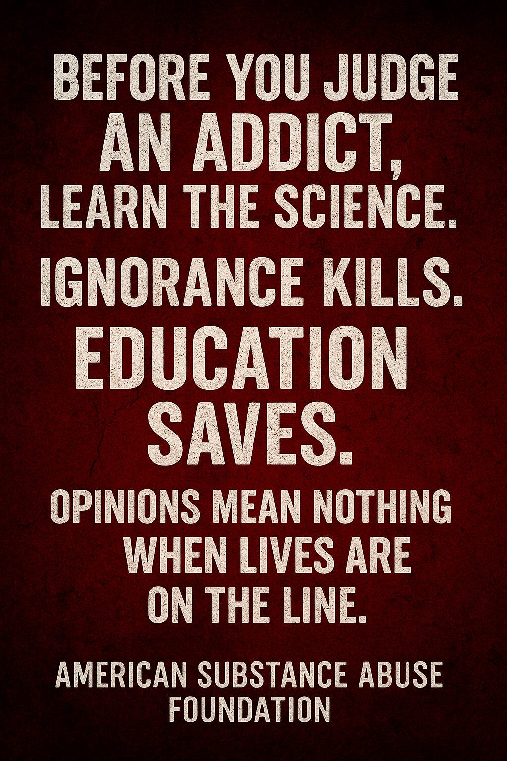 AMERICAN SUBSTANCE ABUSE FOUNDATION - A REAL START TO A REAL MISSION IN ...