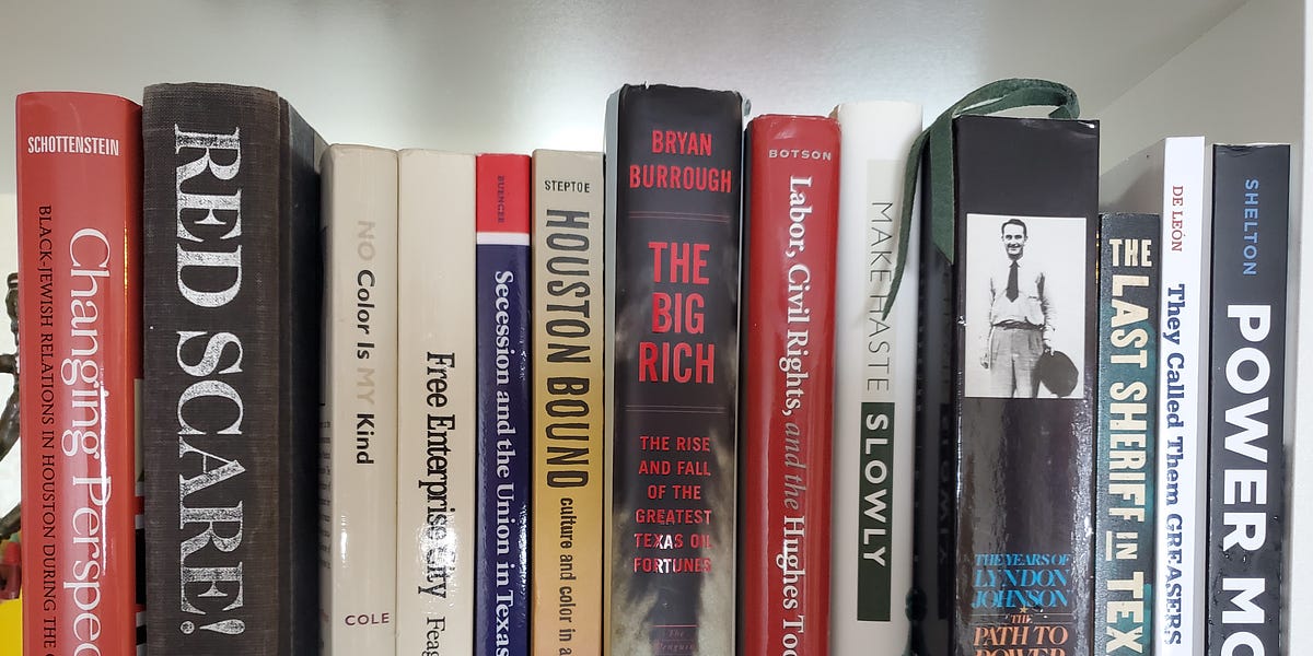 Houston History Reading List by Daniel J. Cohen