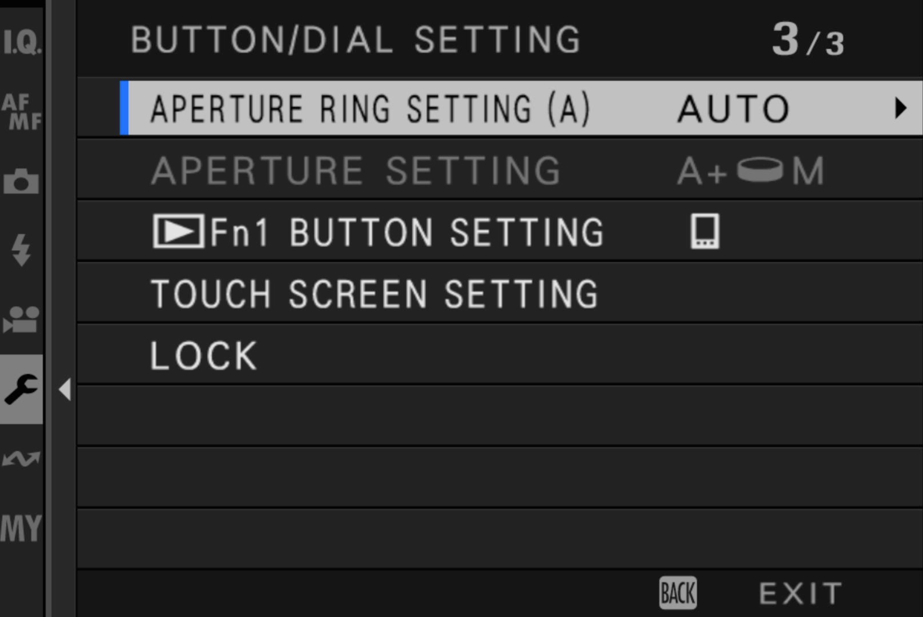 Fujifilm X Series fuji X-T5: Understanding Button/Dial Setting Menu ...