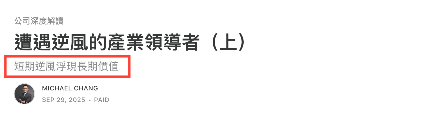 2025年回顧與2026年展望（上） - by Michael Chang - Michael 的美股研究