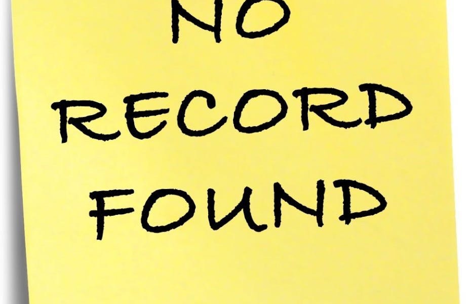 No Record Found- The FOI's Heard Around the World