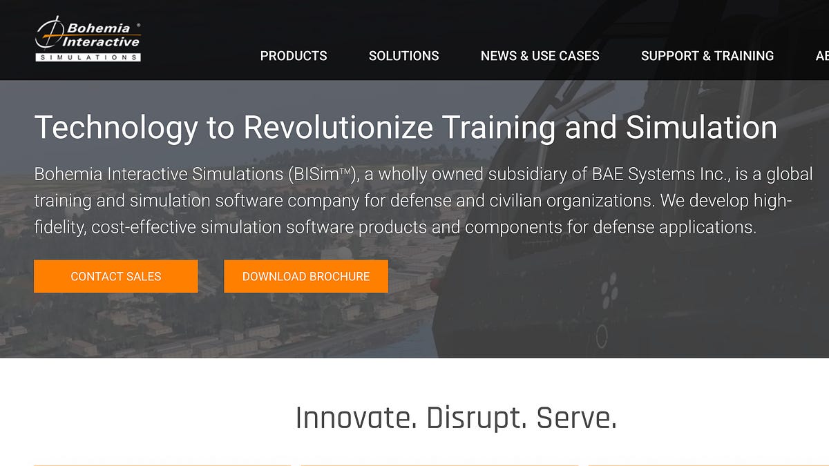 Bohemia Interactive Simulations (BISim) – Strategic-Technological Analysis