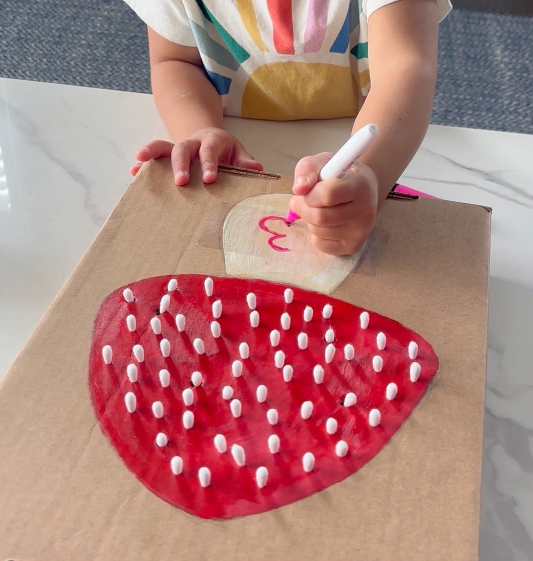 Mushroom Counting Box - by Wendy | Ohhappyplayday