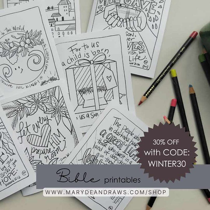 The Winter Shop Sale - Marydean Draws