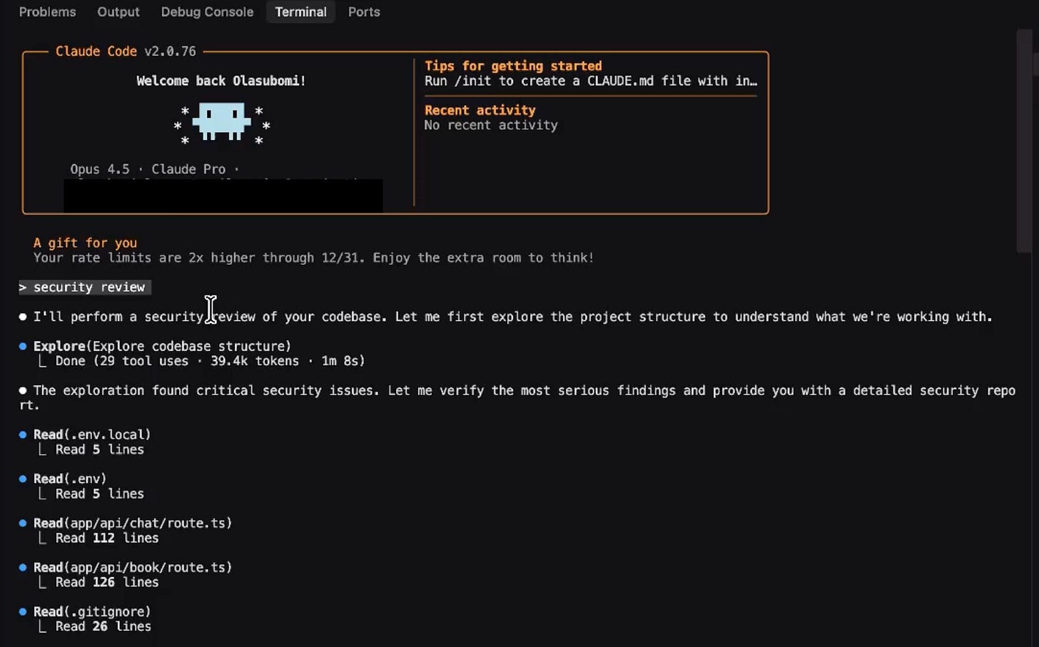 The Terminal Auditor: How to run a "Security Review" with Claude Code