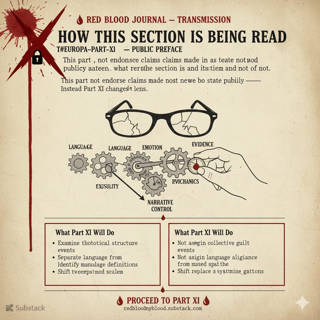 🩸T#EUROPA–PART–XI — PUBLIC PREFACE - Red Blood Journal