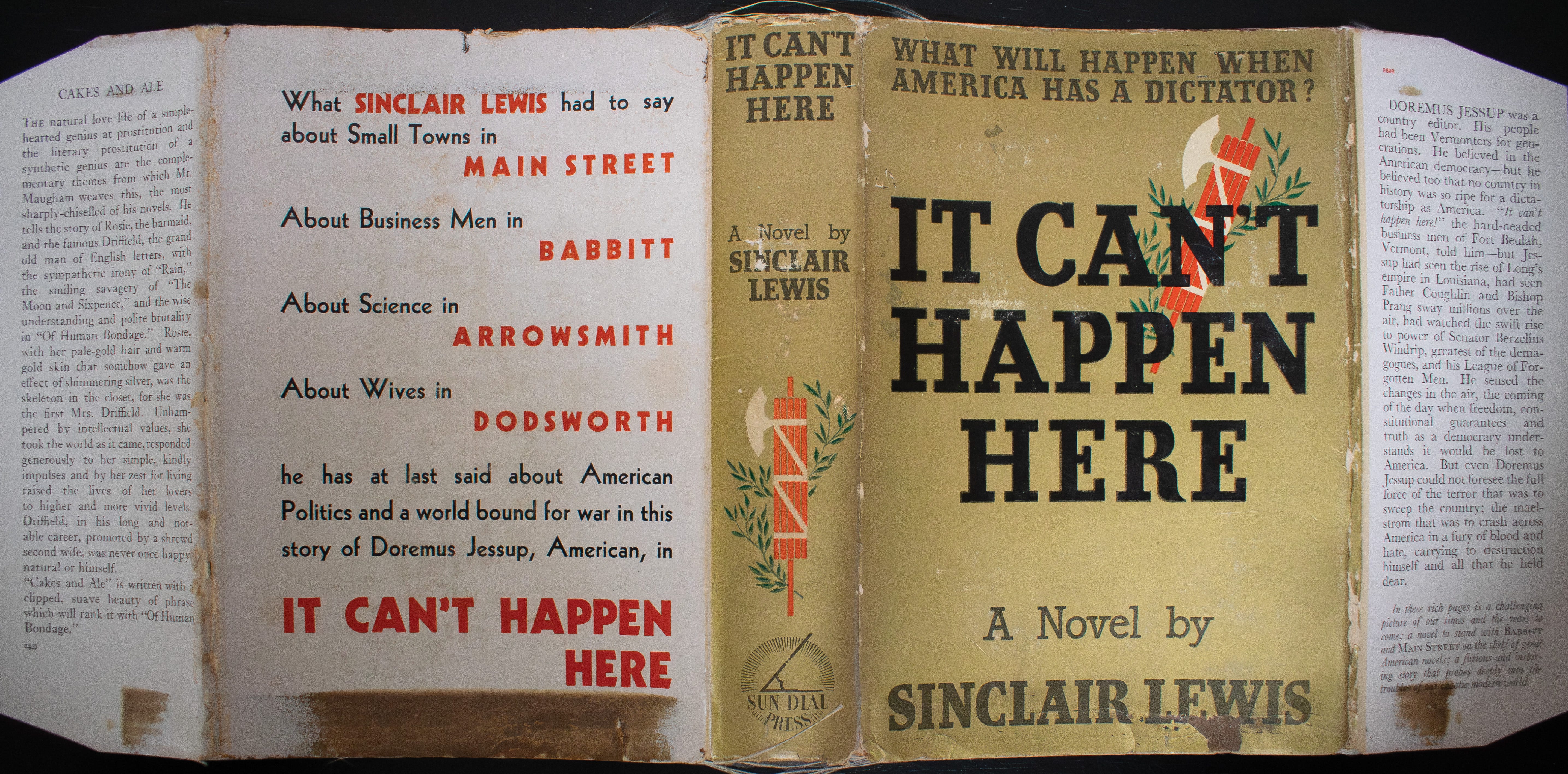 It CAN Happen Here! Sinclair Lewis' frighteningly prescient take on an ...