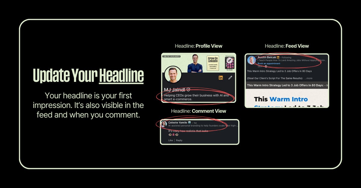 5 Prompts To 10x Your LinkedIn Profile - by MJ Jaindl